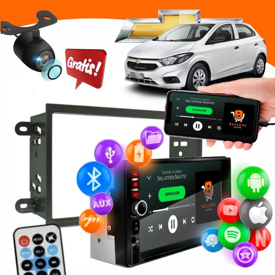 Central Multimidia Onix Joy 2017 2018 2019 2020 2021 Blueto Camera Usb Espelha - BALLONI CENTER ...