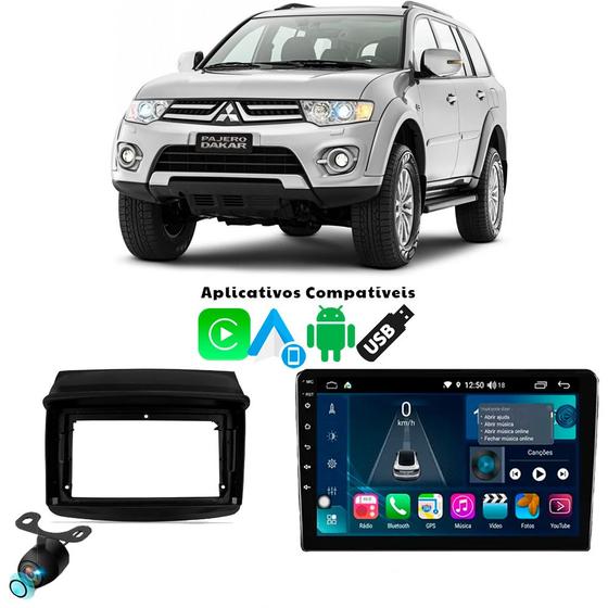 Central Multimidia Pajero Dakar 2010 2011 2012 2013 2014 2015 2016 2017 Android Auto Carplay 9 ...