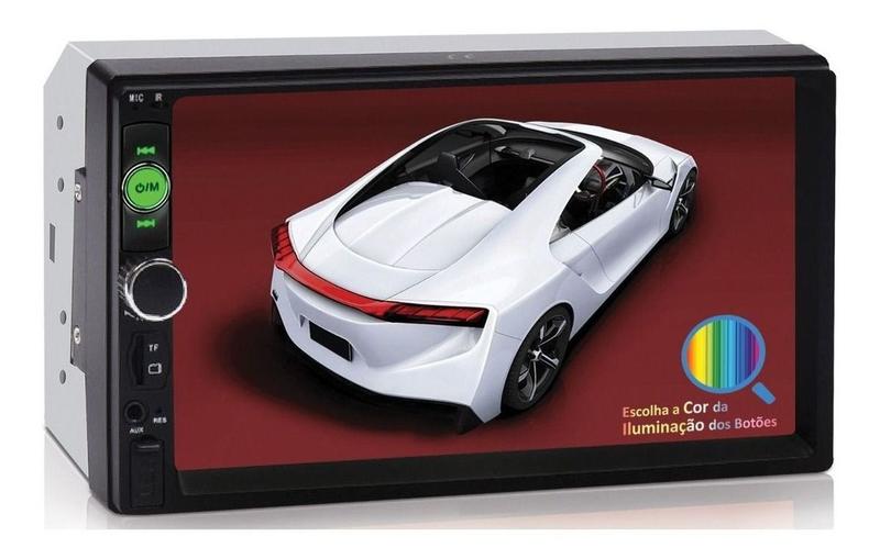 Central Multimidia Para Carro Com Tela Touch Controle 2 Din - E-Tech ...