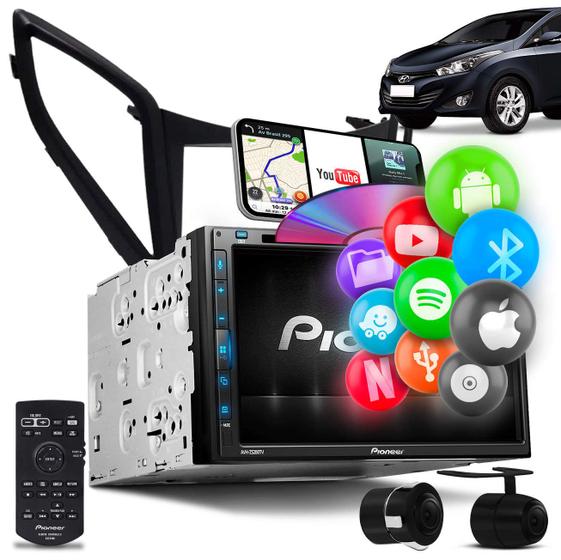 Central Multimídia Pioneer HB20 2 Din AVH-Z5280TV 6.8 TV BT Espelhamento Android Iphone + Câmera ...