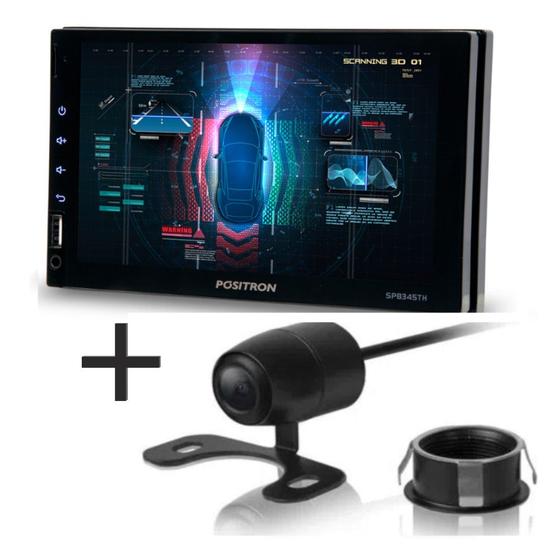 Central Multimídia Pósitron Sp8345th BT + camera de ré AU012 - POSITRON ...