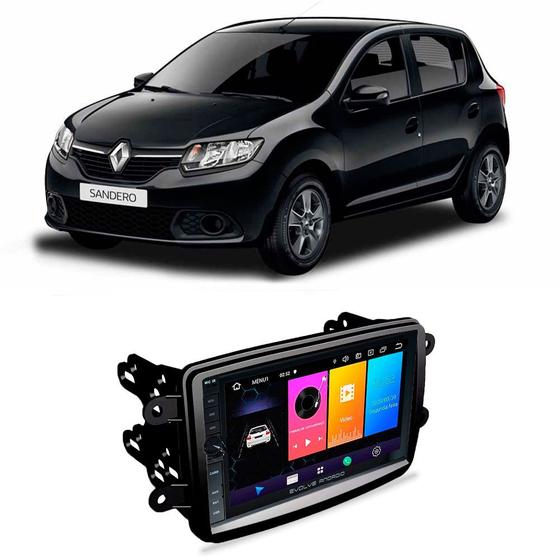 Central Multimídia Renault Sandero 2014 a 2021 7 Polegadas Sistema ...