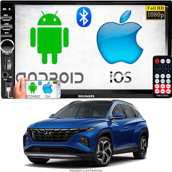 Central Multimidia Som Player Mp5 Android Ios Hyundai Tucson 2022 - First Option - Central ...