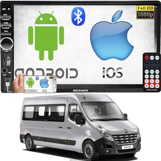 Central Multimidia Som Player Mp5 Android Ios Renault Master VITRÉ 2021 ...