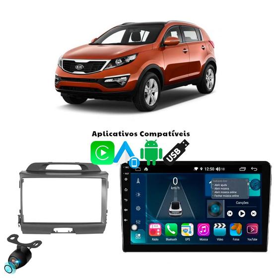 Central Multimidia Sportage 2011 2012 2013 2014 2015 9 polegadas Kia ...