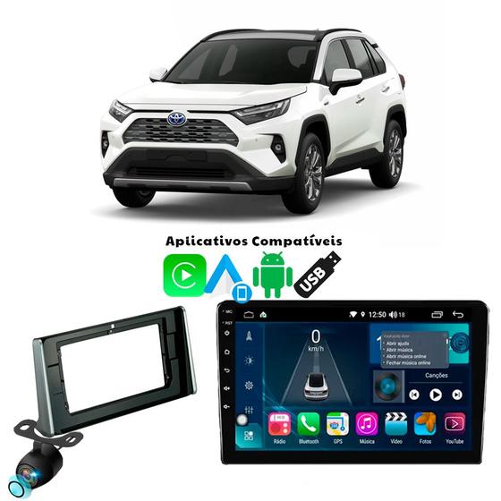 Central Multimidia Toyota RAV4 2020 2021 2022 Android Auto Carplay 10 ...