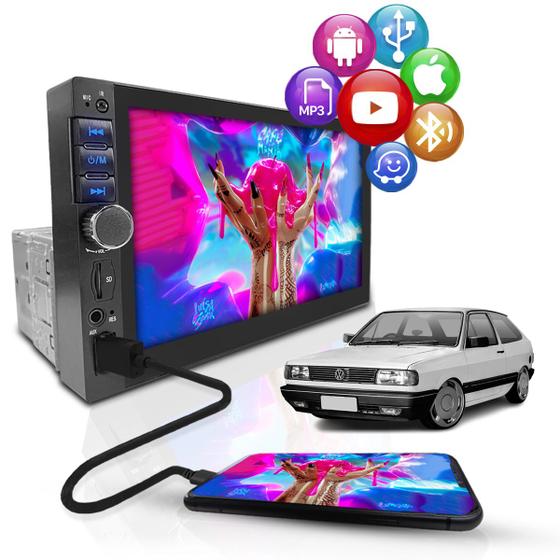 Central Multimídia Universal Mp5 Bt 1 Din 7 Espelha Dvd Câm Gol Quadrado - First Option ...