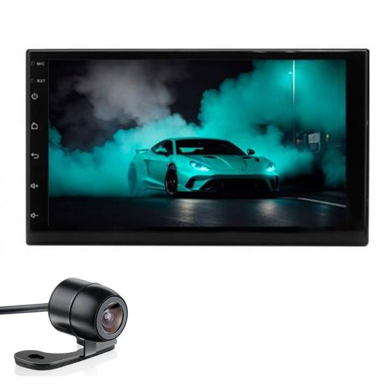 Central Multimídia Universal Tela QLED de 7" Polegadas Quad Core 2GB Ram 64GB Carplay e Android ...