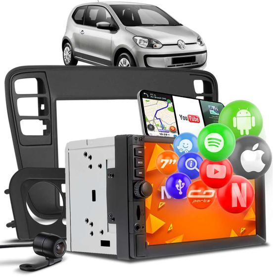 Central Multimídia UP 14 a 16 Multilaser Evolve GP345 2Din Preto TV BT Espelhamento + Câmera de ...