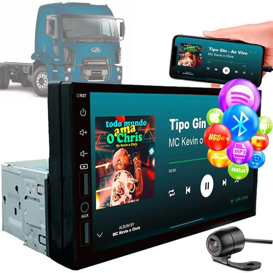 Central Multimídia Usb Mp5 Player 7 Pol 1 Din Ford Cargo - First Option ...