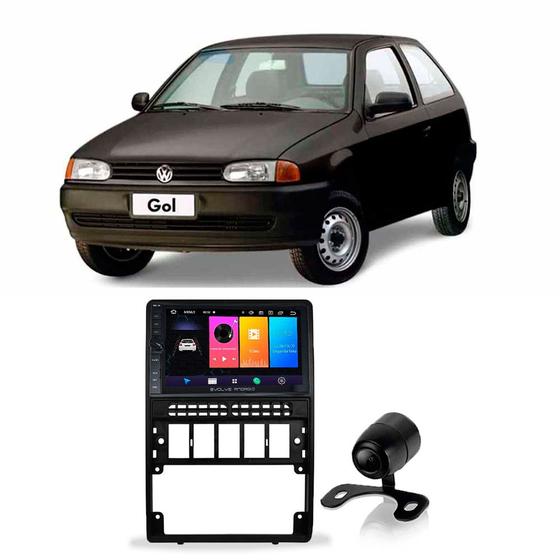 Central Multimídia Volkswagen Gol G2 1995 a 2005 7 Polegadas Sistema Android Play Store BT USB ...