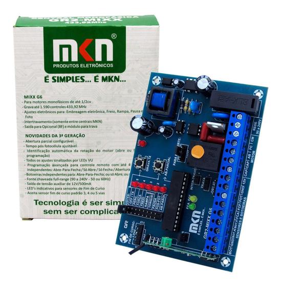 Central Placa Portão Eletronico Freio Embreagem Ppa Garen mkn gr2mixx ...