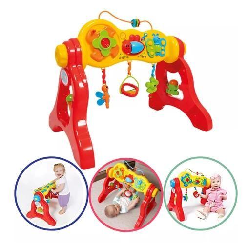 Centro De Atividades Play Gym Infantil 3 Em 1 com Som Brinquedo ...