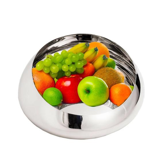 Centro de Mesa Fruteira Design Moderno Inox Multiuso Prana - Prana Inox ...
