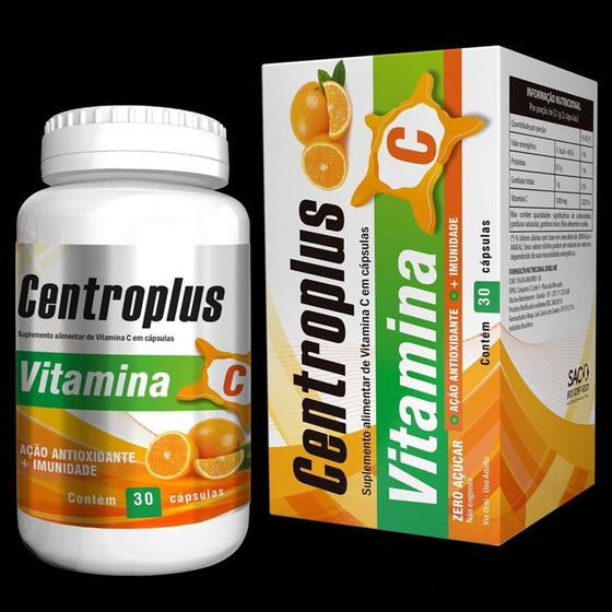 Centroplus Vitamina C imunidade 30 Cápsulas - ForHealth - Vitaminas A-Z ...