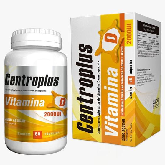 Centroplus Vitamina D Imunidade 60 Cápsulas - ForHealth - Vitaminas A-Z - Magazine Luiza