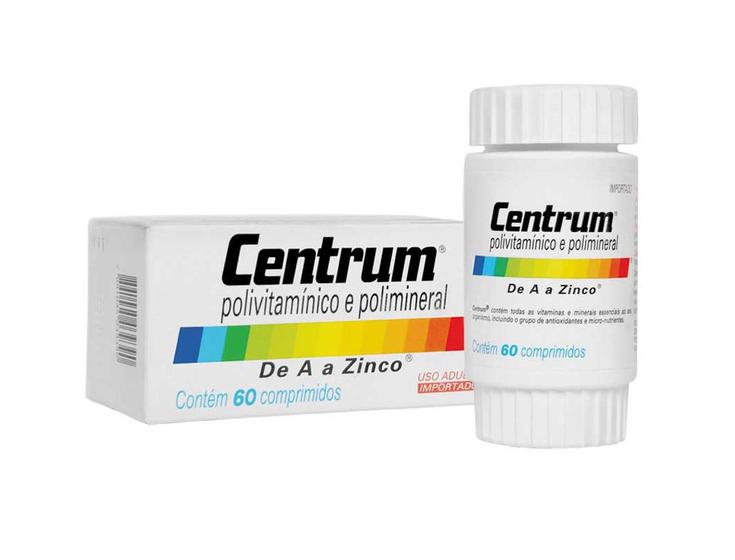 Centrum 60 Comprimidos Complexo Vitamínico Vitaminas de A a Zinco - Pf Consumer Healthcare ...