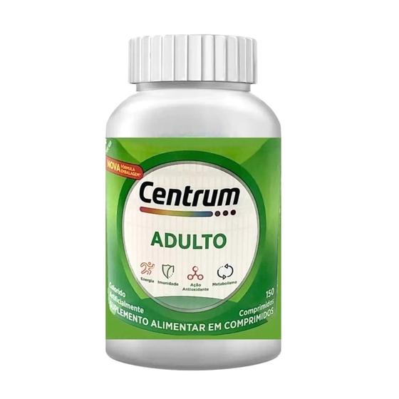 Centrum Adulto 150 Comprimidos Vitaminas e Minerais - Multivitamínico / Polivitamínico ...