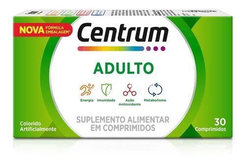 Centrum Adulto Polivitamínicos Minerais/vitaminas Em Caixa 30 Un - gsk ...