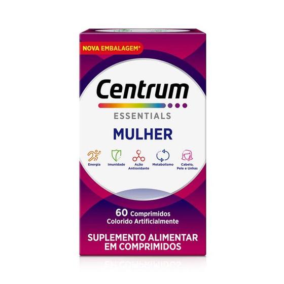 Centrum Mulher De A A Zinco Essentials Com 60 Comprimidos - WYETH ...