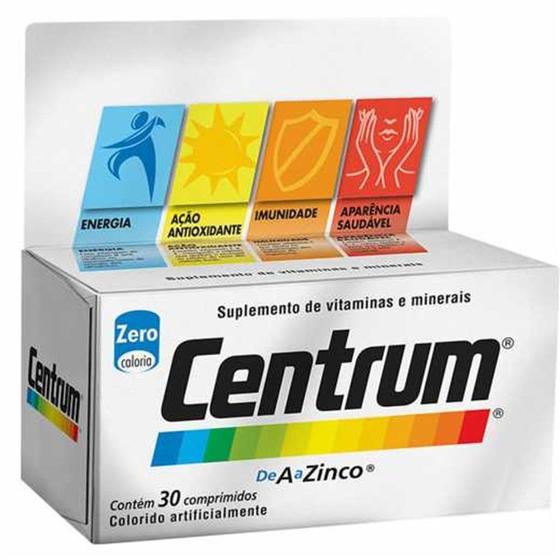 Centrum Suplemento de Vitaminas e Minerais 30 Comprimidos ...