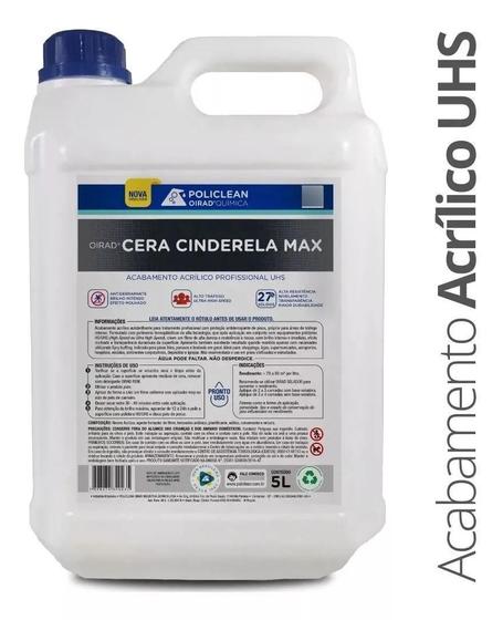 Cera Acrílica Auto Brilho Cinderela Max 5L - - Policlean - Cera Líquida ...