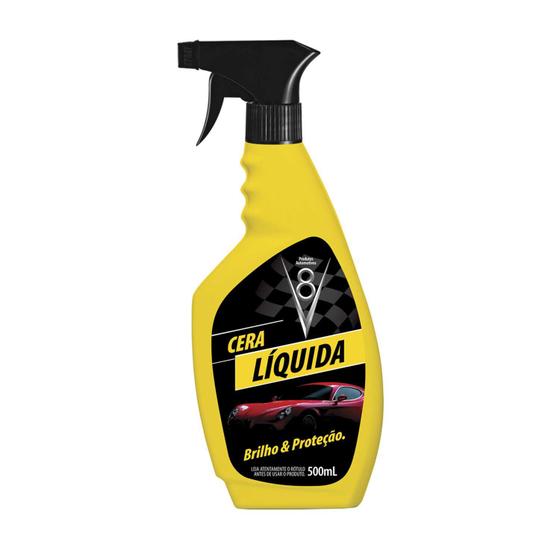 Cera Automotiva Líquida Com Gatilho 500ml - V8 - Sanol - Cera ...