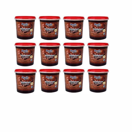Cera Depilatória Hidrossoluvel Chocolate Depile Plus 1,300g kit com 12 ...