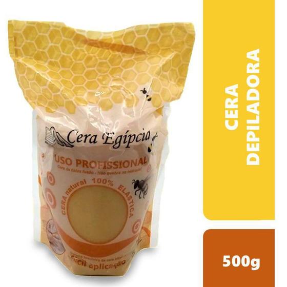 Cera Egipcia Chocolate Branco 100% Elastica 500g - Cera Depilatória ...