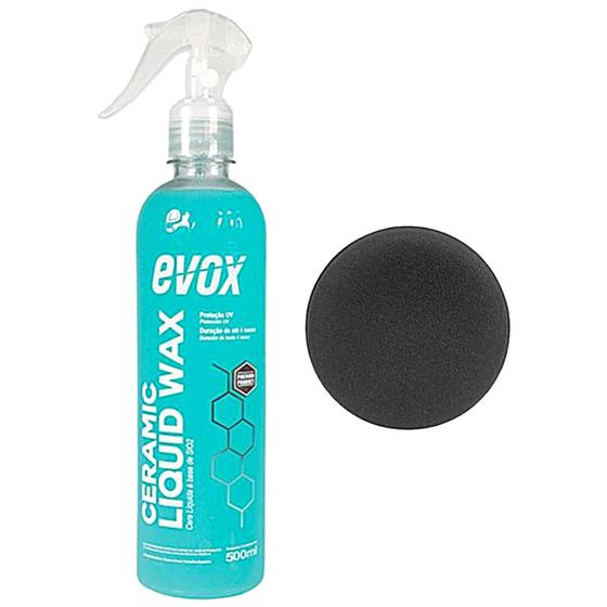 Cera Evox automotiva Liquida Wax carnauba brilho Aplicador - Cera ...