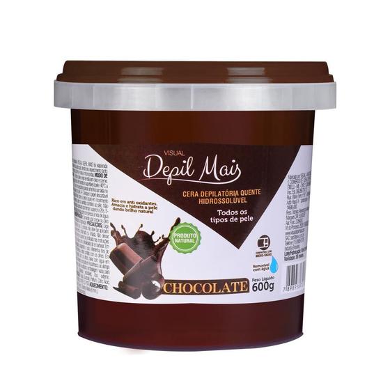 Cera Hidrossolúvel Chocolate 600G Depil Mais - Cera Depilatória ...