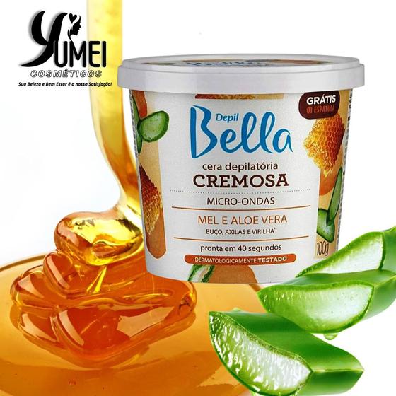 Cera micro-ondas mel e aloe vera depil bella 100g - Cera Depilatória ...