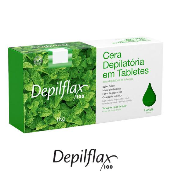 Cera Quente Depilação Elástica Hortela Em Barras 1kg Depilflax - Cera ...