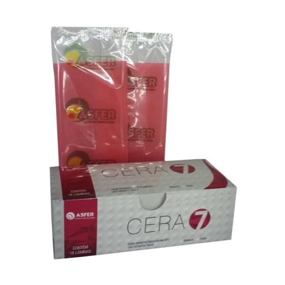 Cera Rosa 7 com 18 Lâmina - Asfer - Cera Ortodôntica - Magazine Luiza