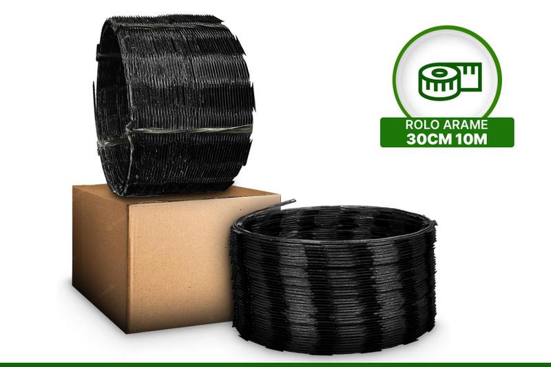 Cerca concertina rolo 30cm galvanizada arame 10m - DESTAK - Concertina ...