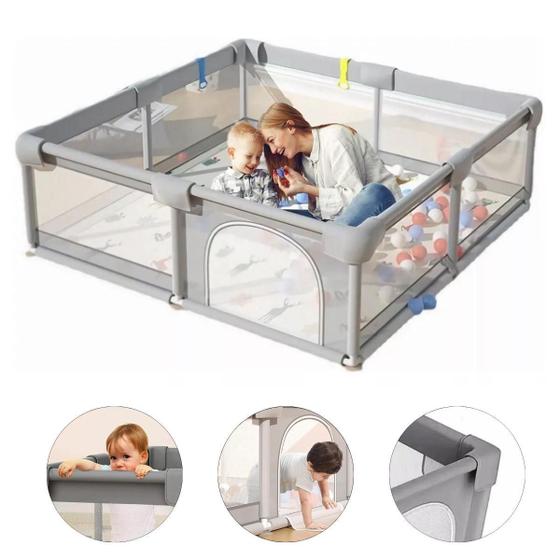 Cercadinho Bebê Grande Chiqueirinho Infantil Cercado 180X150 - Pluggei ...