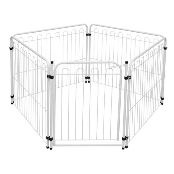 Cercado Pet 4 Modulos Delimitadores + Portão p/ Cães Pequenos/Médios ...