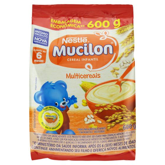 Cereal Infantil Mucilon sachê, multicereais, 600g - Nestlé - Cereal ...