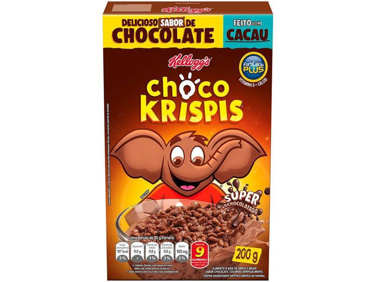 Cereal Matinal Infantil Chocolate Kelloggs - Choco Krispis 200g ...