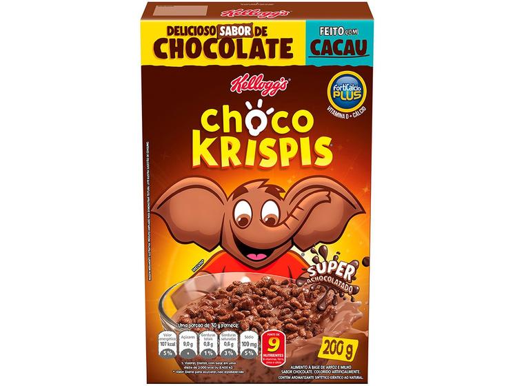 Cereal Matinal Infantil Chocolate Kelloggs - Choco Krispis 200g ...