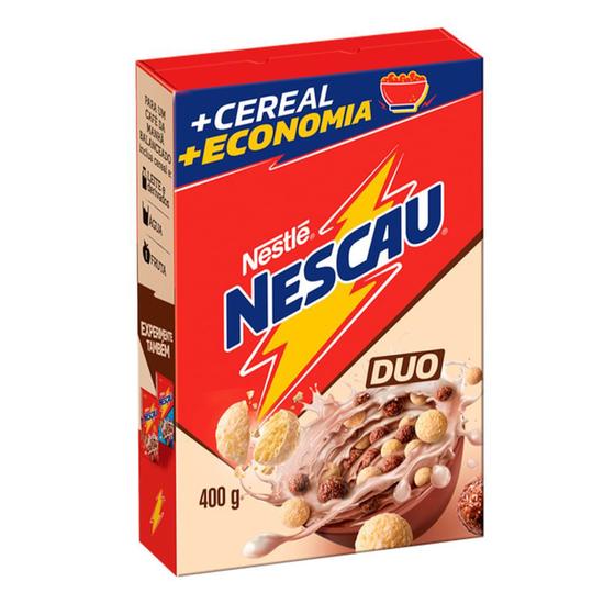 Cereal Nescau Duo Nestlé 400g - Flocos de Cereal - Magazine Luiza
