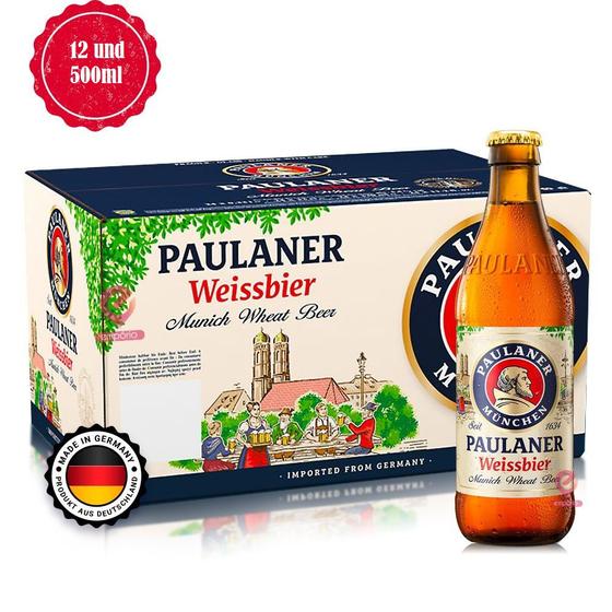 Cerveja Alemã PAULANER 0,0% Alcool 500ml (12 garrafas) - Cerveja ...