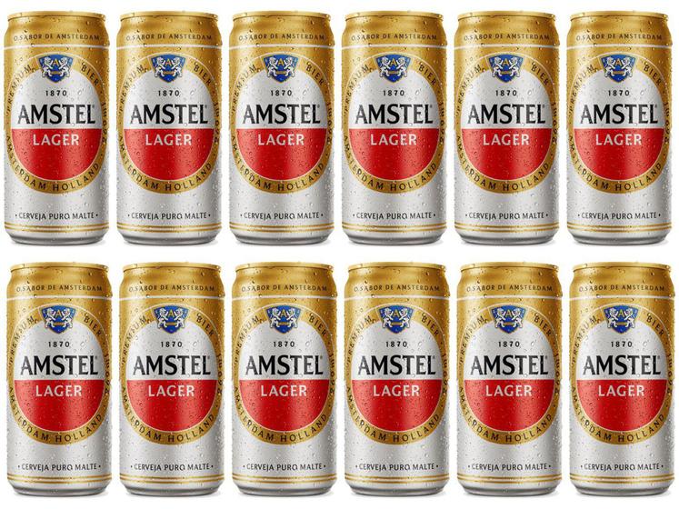 Cerveja Amstel Lager Pilsen Lager 12 Unidades - 269ml - Cerveja ...
