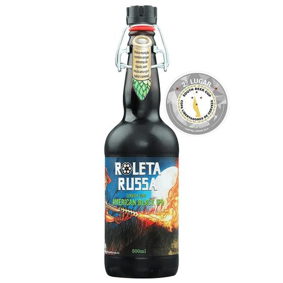 Cerveja Artesanal Roleta Russa American Black ipa 500ml - Cerveja ...