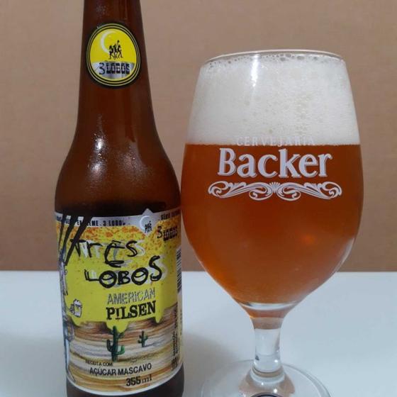 Cerveja Backer Três Lobos American Pilsen - 355ml - Cerveja - Magazine ...