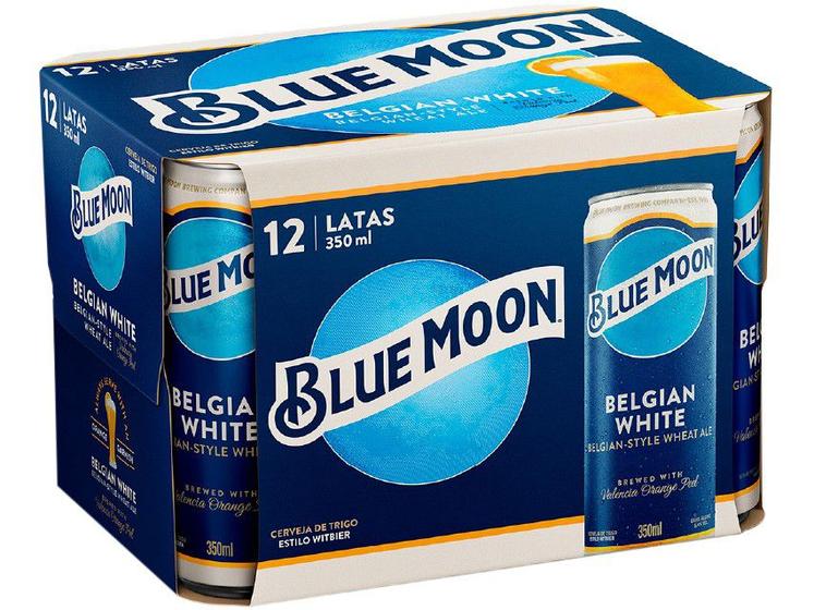 Cerveja Blue Moon Belgian White Puro malte - Witbier 12 Unidades Lata ...