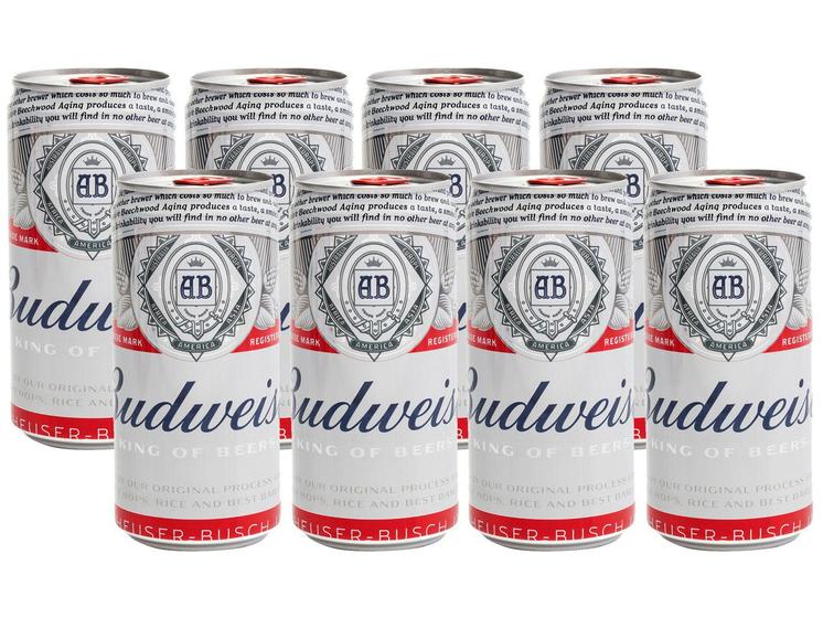 Cerveja Budweiser American Lager 8 Unidades - Lata 269ml - Cerveja ...