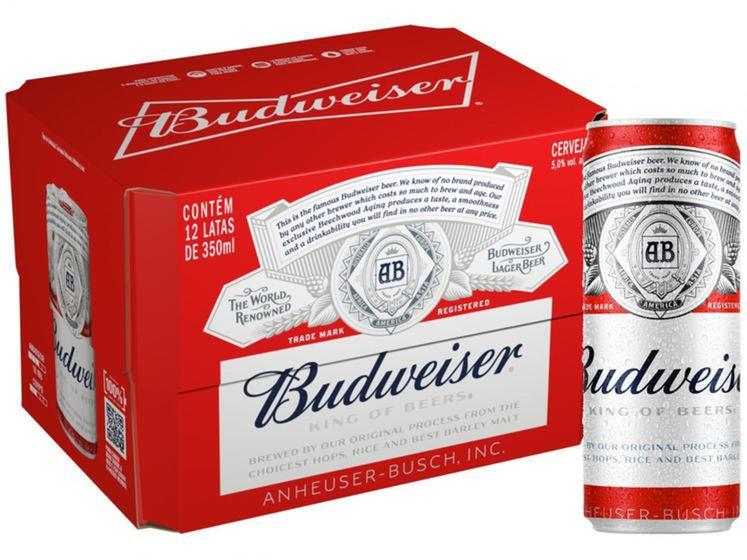 Cerveja Budweiser Lata 350ml - 12 unidades - Cerveja - Magazine Luiza