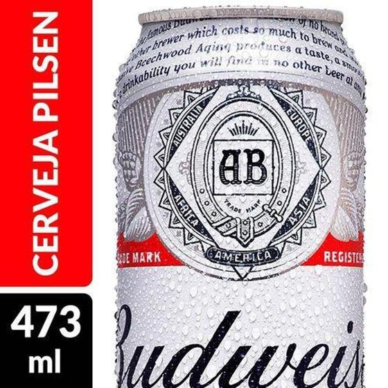 Cerveja budweiser lata 473 ml c/12 - Cerveja - Magazine Luiza