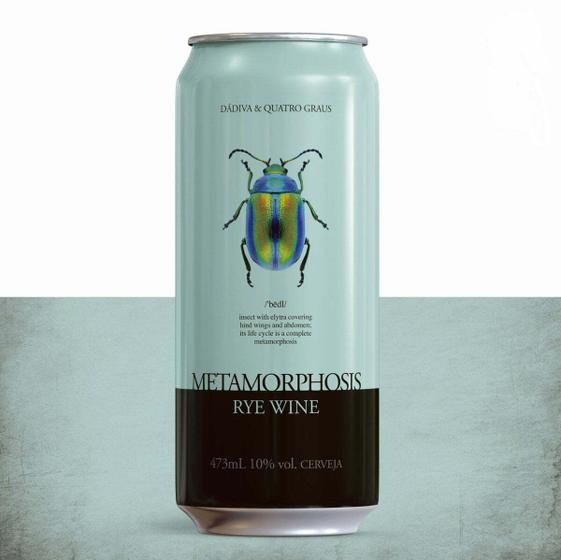 Cerveja Dádiva & Quatro Graus Metamorphosis Rye Wine 473mL - Cerveja ...